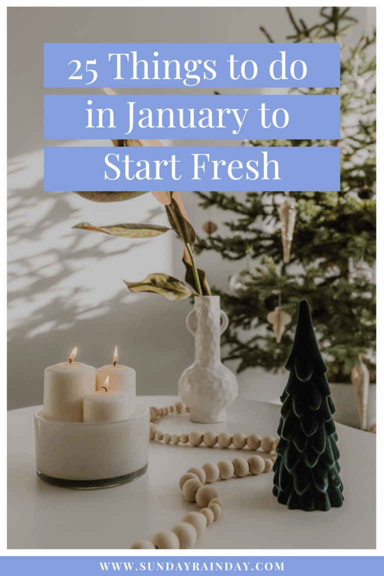 25 Things to Do in January to Start a New Life