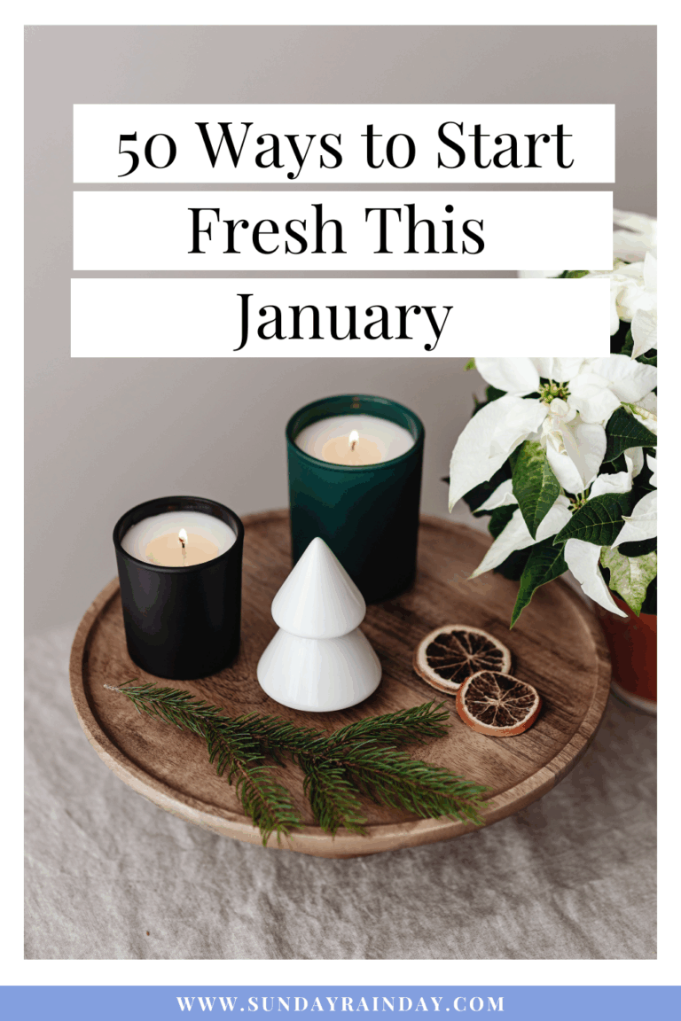 50 Ways to Start Fresh in January